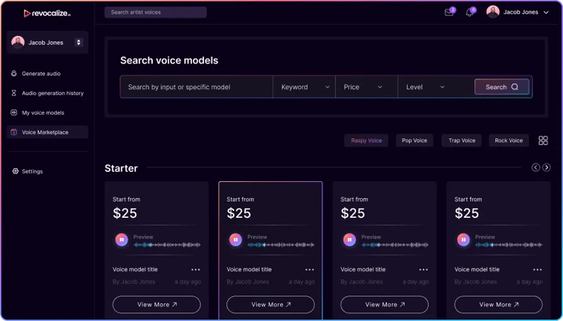 Revocalize AI - AI Voice Cloning